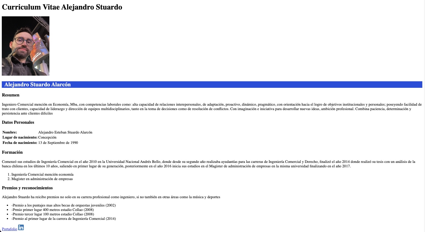 Portafolio Alejandro Stuardo